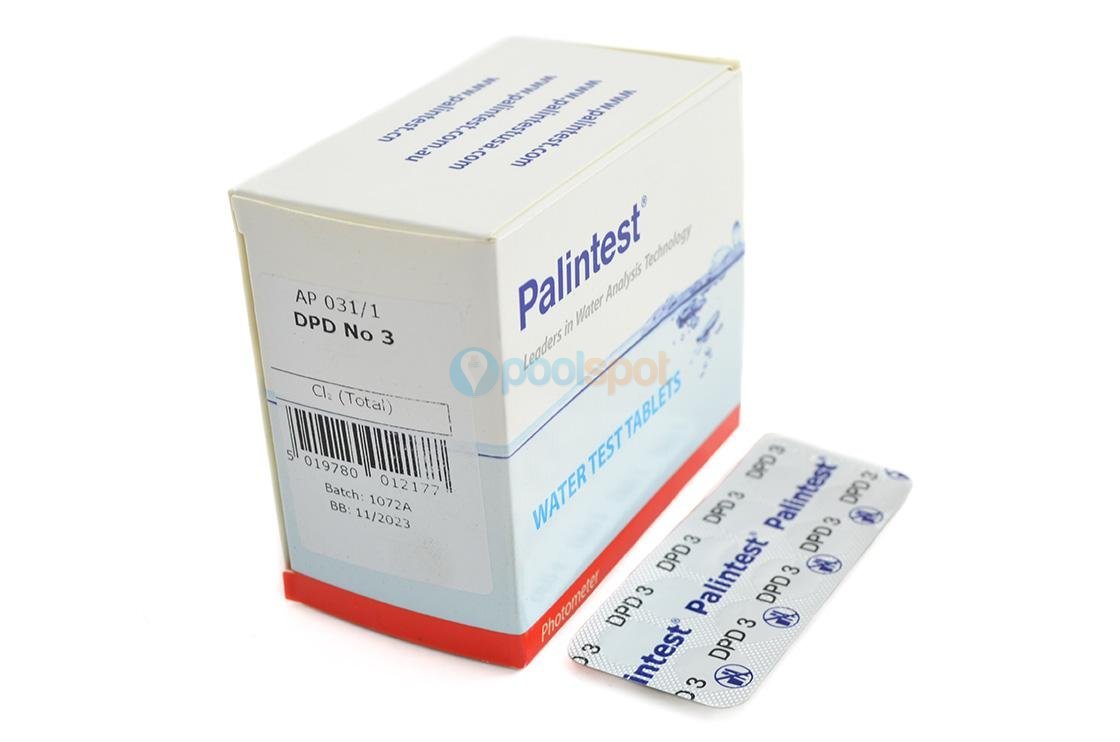 Test Tablets, DPD3 / Total Chlorine, 250PK for Palintest Photometer ...